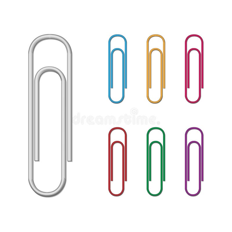Paperclip. stock vector. Illustration of element, closeup - 59491897