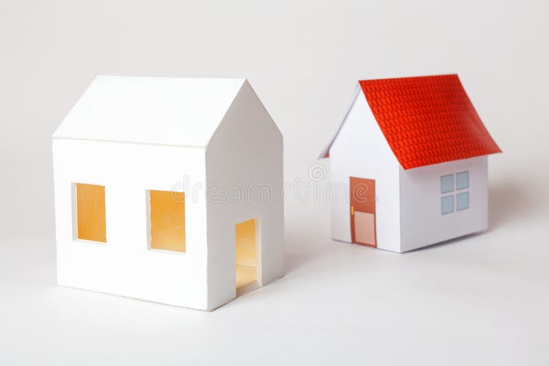 Papercraft hus arkivfoto. Bild av miljö, bygger, hantverk - 46325522