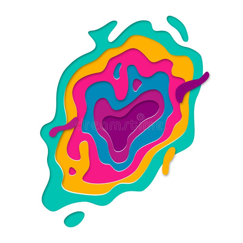 Multi Layer Effect Papercut Stock Illustrations – 966 Multi Layer ...