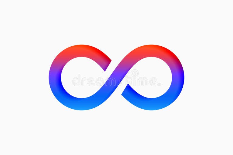 Papercut Style Infinity Loop Symbol Design Stock Vector - Illustration ...