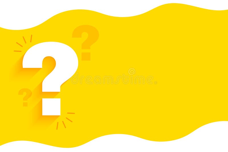 Papercut Style Question Mark Icon Background with Text Space Stock ...