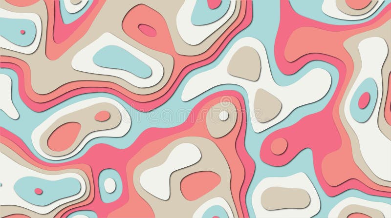 Papercut Theme Background with Bright Color Design Stock Vector ...