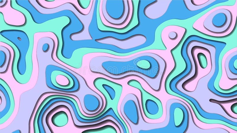 Papercut Theme Background with Bright Color Design Stock Vector ...