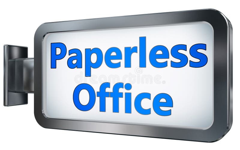 Paperless office stock illustration. Illustration of training - 32018559