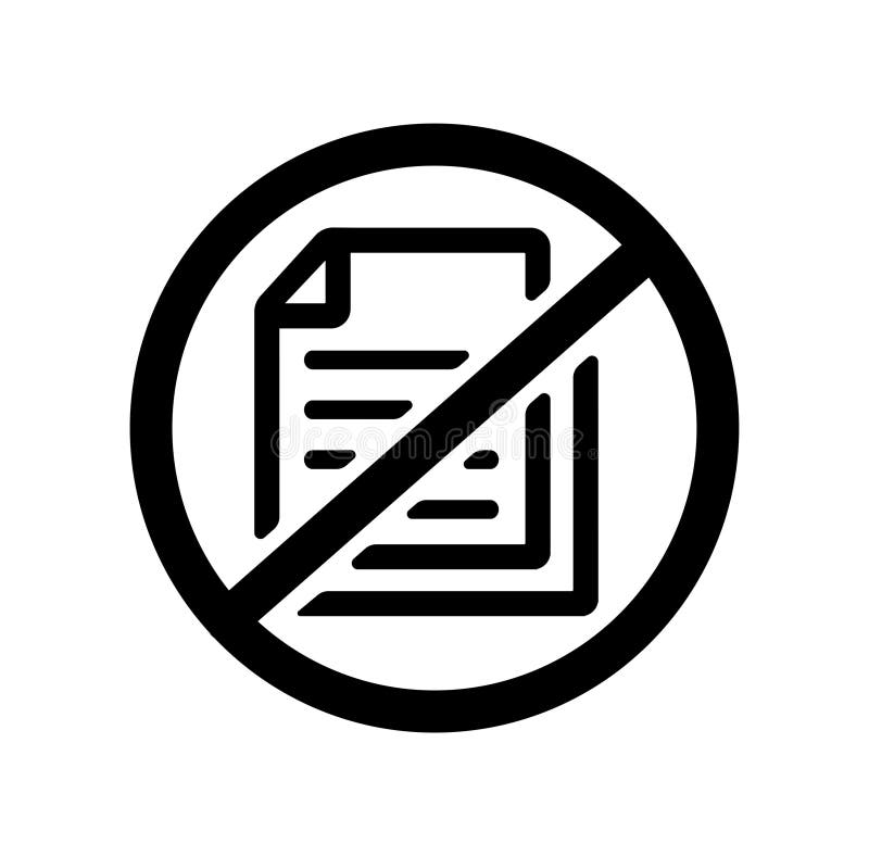 Paperless Vector Icon Illustration Stock Vector - Illustration of icon ...