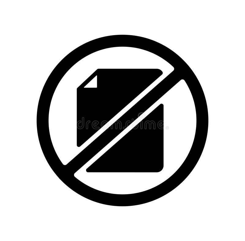 Paperless Vector Icon Illustration Stock Vector - Illustration of icon ...