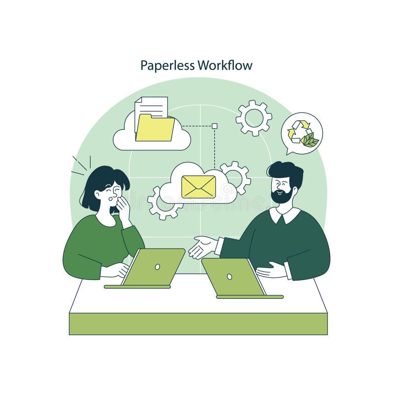 Paperless Illustration Stock Illustrations – 1,387 Paperless ...
