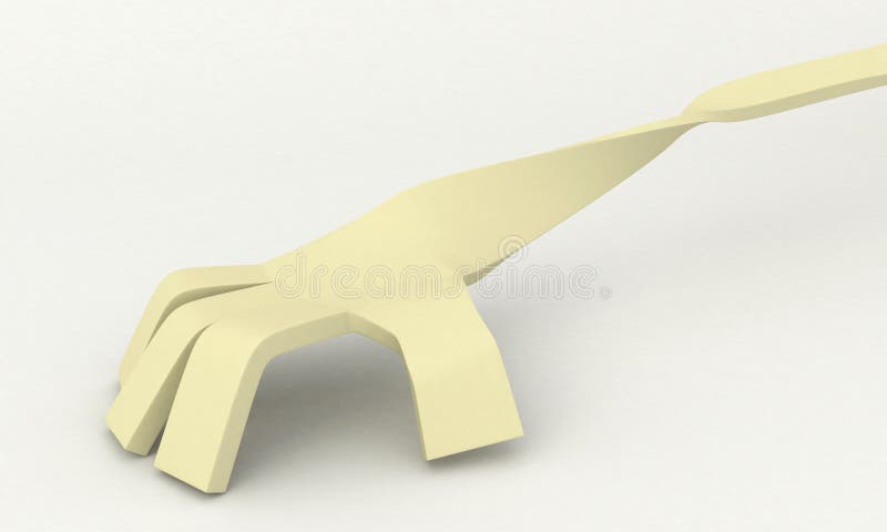 Paperman, Hand on Surface stock illustration. Illustration of ...