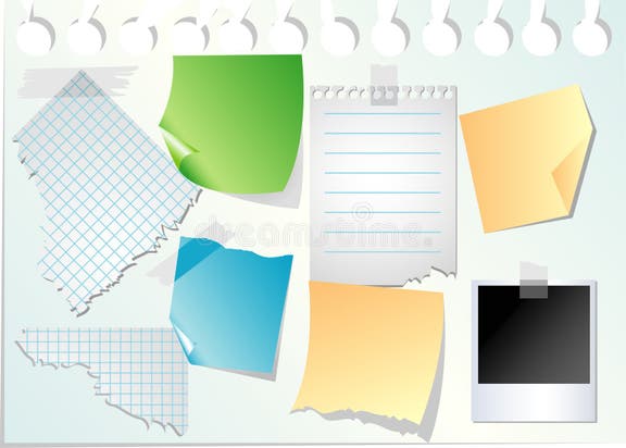 Paperon paper stock vector. Illustration of announcement - 9679525