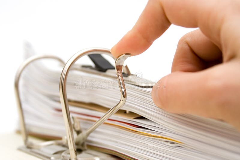 Papers in folder stock image. Image of stack, office, business - 2223099