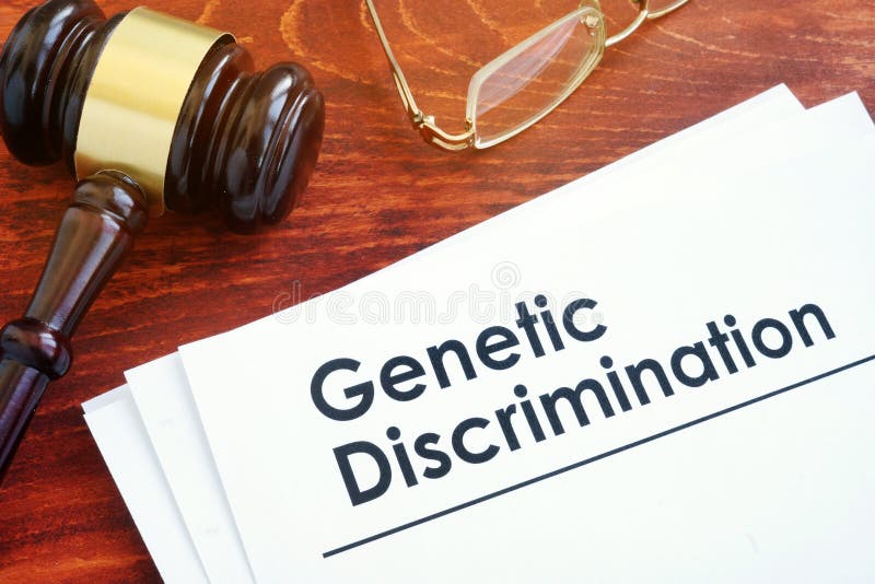 Papers about Genetic Discrimination. Stock Image - Image of male ...