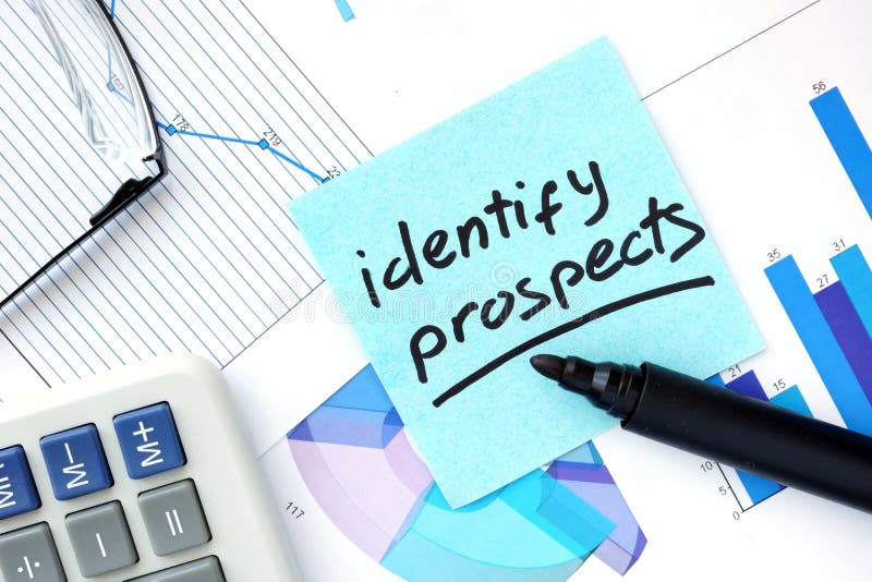 Papers with Graphs and Identify Prospects Concept. Stock Image - Image ...