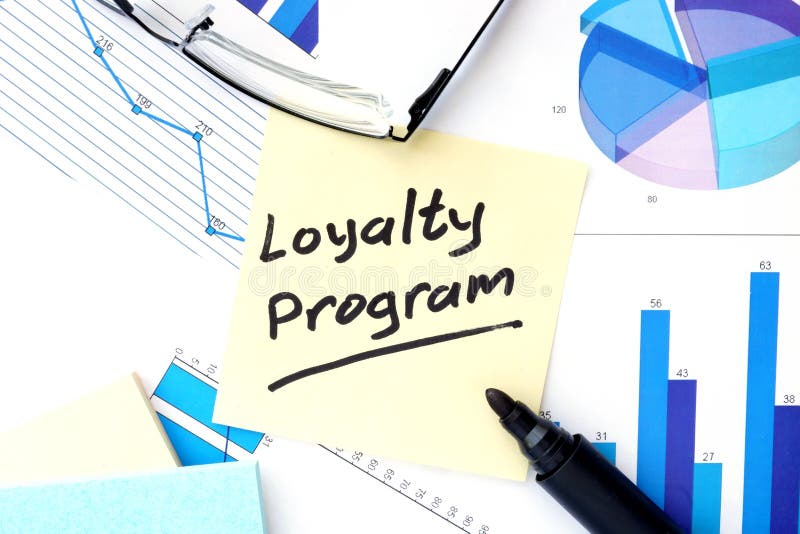 Papers with Graphs and Loyalty Program Concept. Stock Image - Image of ...