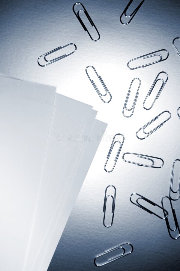 Papers and paper-clips stock photo. Image of papers, attach - 2570706