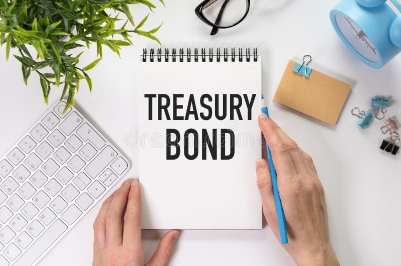 Papers with Text, Treasury Bonds on Table, Business Concept Stock Photo ...