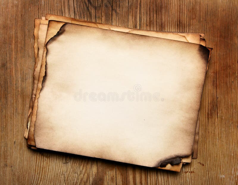 Papers on wood table stock image. Image of dirt, abstract - 7628063