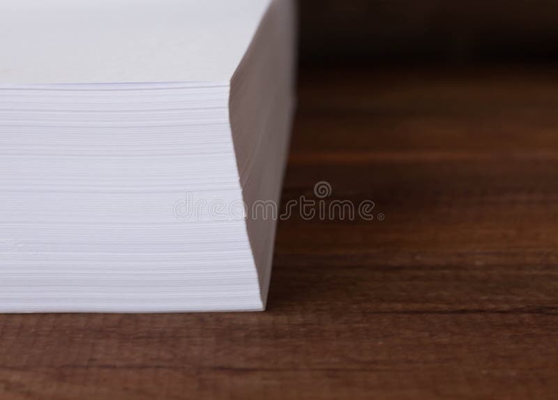 Papers on a wooden table stock image. Image of corporate - 68088261