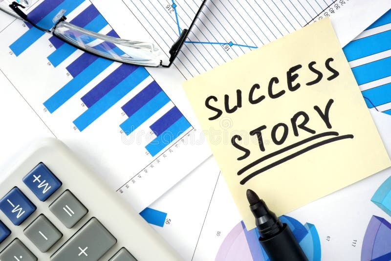 Papers with Words Success Story Stock Photo - Image of plan, challenge ...