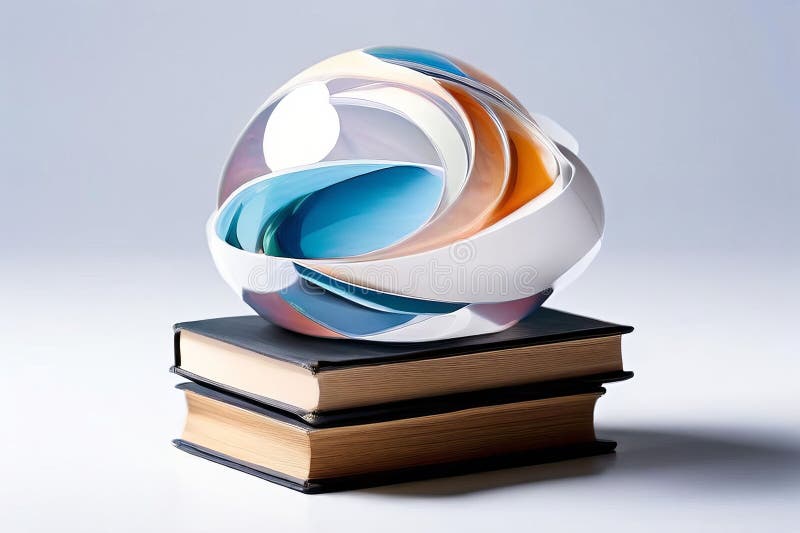 Paperweight a Decorative Paperweight Holding Down a Stack of Pap Stock ...