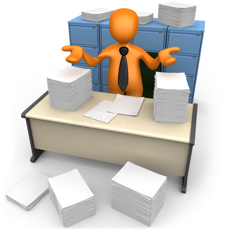 Paperwork stock illustration. Illustration of corporate - 12461765