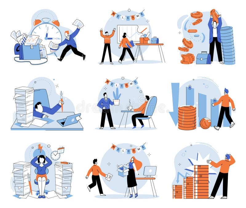 Managing Paperwork Stock Illustrations – 261 Managing Paperwork Stock ...