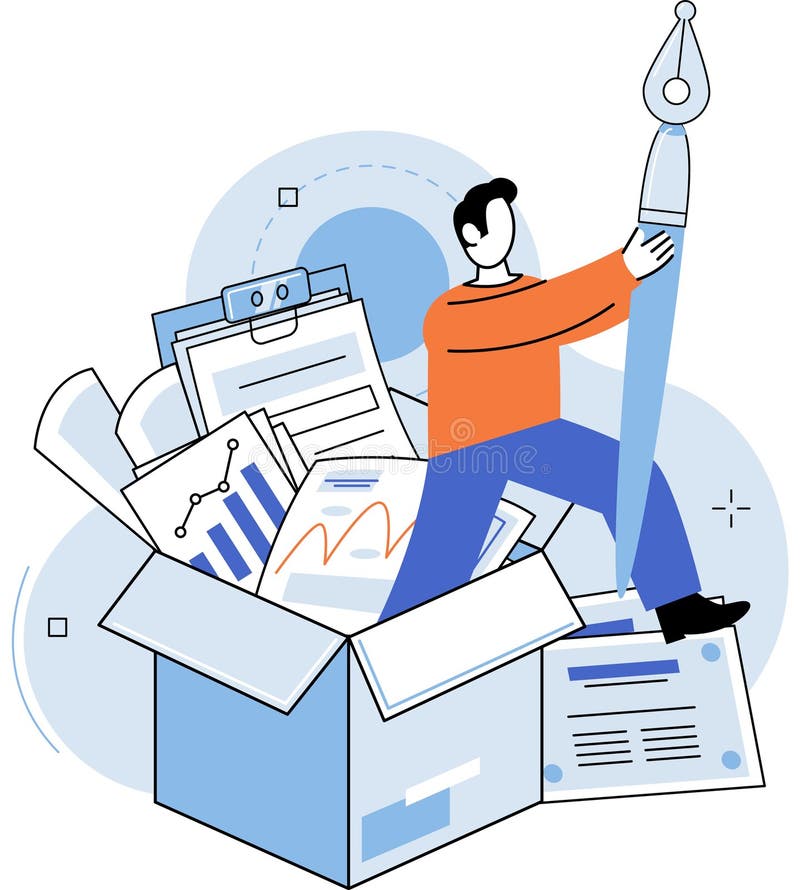 Paperwork. the Desk Looks Messy with Scattered Papers and Documents ...