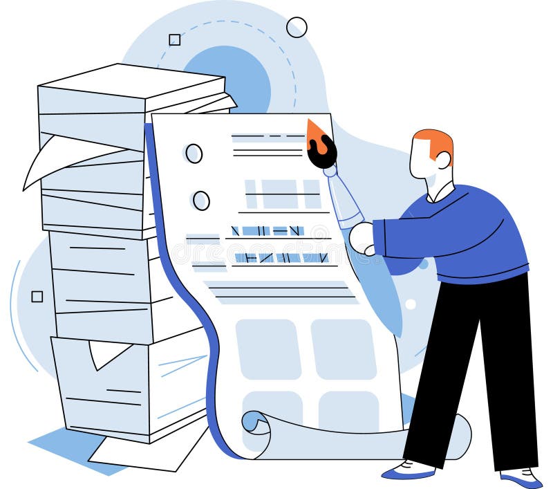 Completion Paperwork Stock Illustrations – 138 Completion Paperwork ...