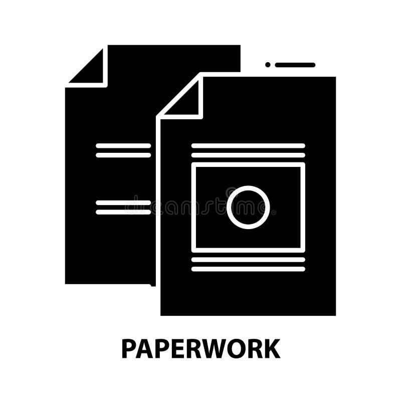 Paperwork icon stock vector. Illustration of business, read - 627258