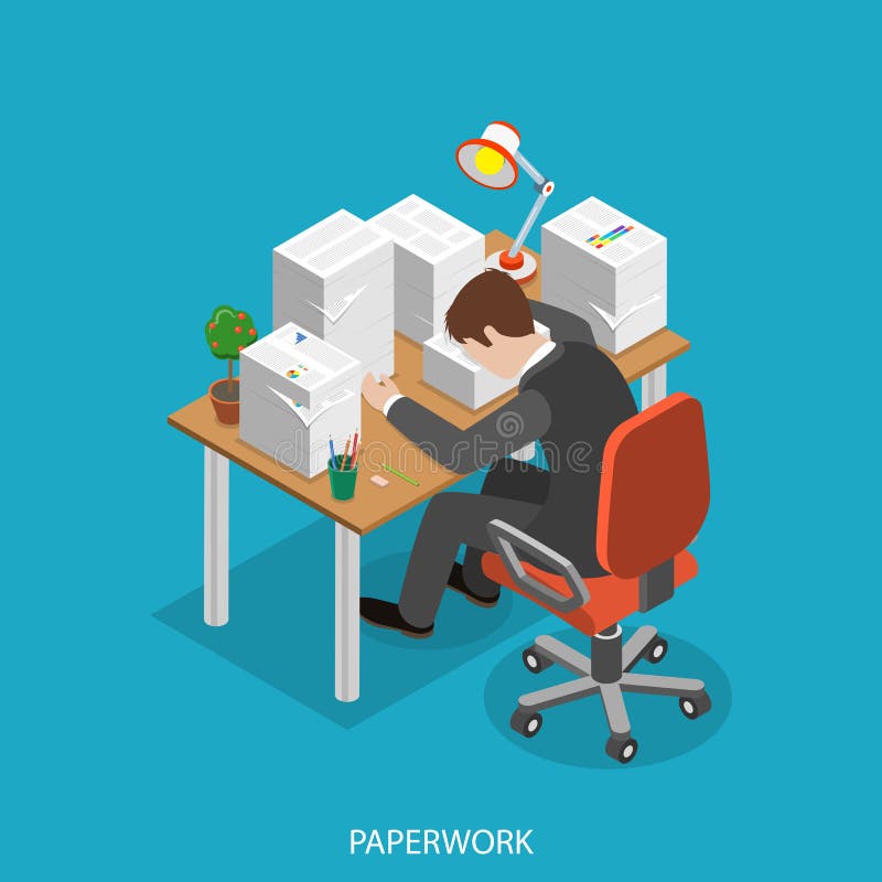 Paperwork Stock Illustrations – 84,616 Paperwork Stock Illustrations ...