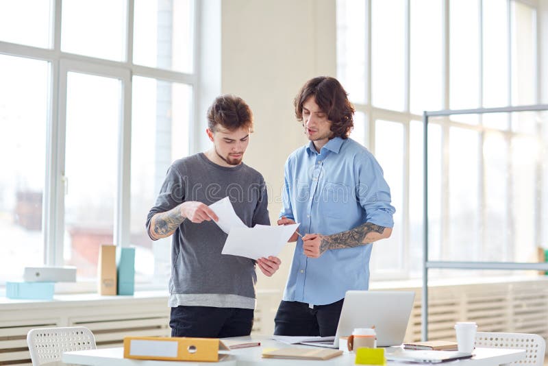 Paperwork at office stock image. Image of planning, contemporary ...