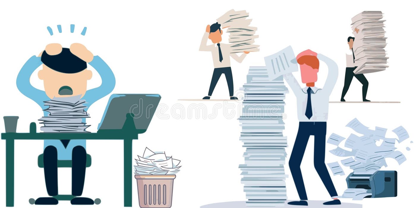 Overload Workers Stock Illustrations – 180 Overload Workers Stock ...