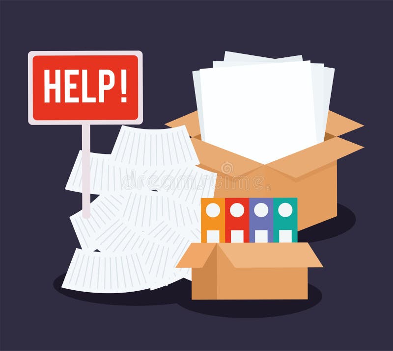 Paperwork Piles Stock Illustrations – 281 Paperwork Piles Stock ...