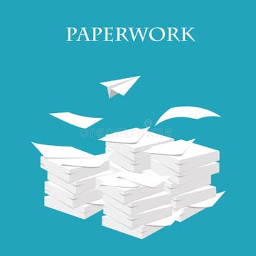 Pile Paperwork Stock Illustrations – 8,776 Pile Paperwork Stock ...