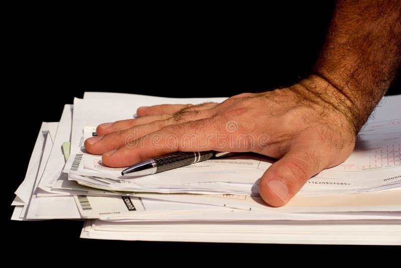 Paperwork stock photo. Image of payment, frustration - 47141138