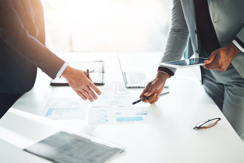 Paperwork is Their Speciality. Two Unrecognizable Businessmen ...