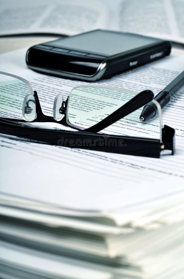 Paperwork & Time Efficiency 03 Stock Image - Image of book, paper: 22884445
