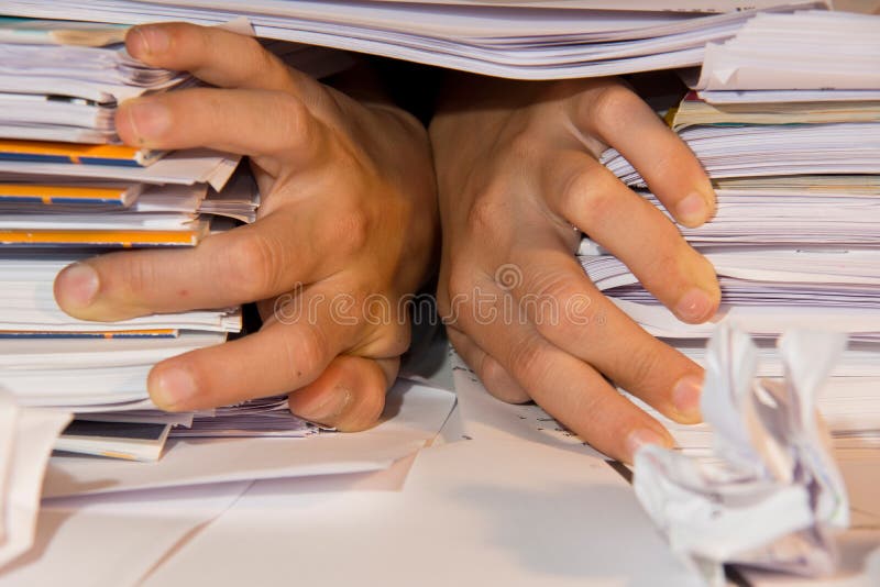 Paperwork stock image. Image of male, paperwork, mess - 52229033