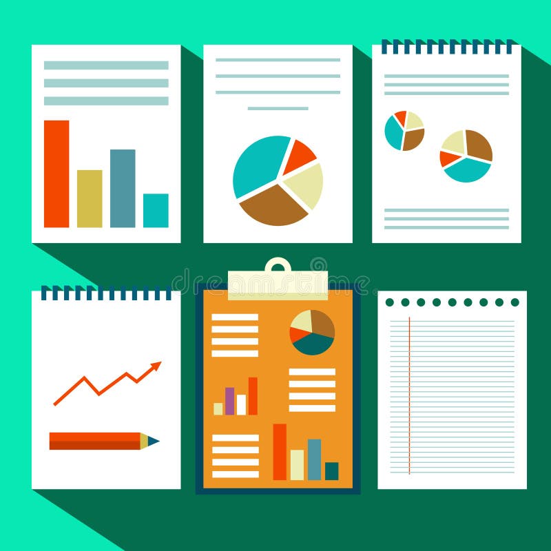 Paperwork Vector Design. stock vector. Illustration of financial - 82772556