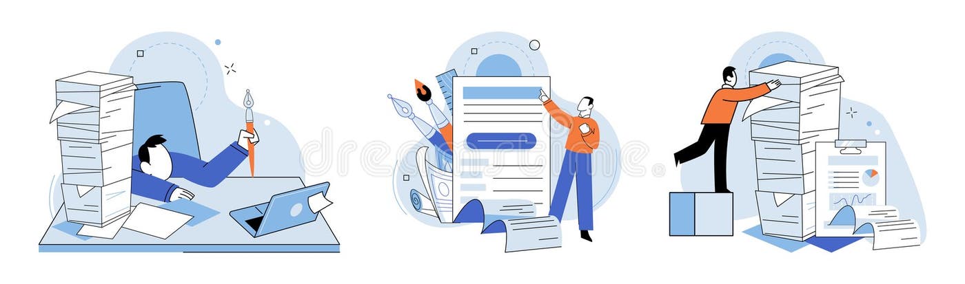Essential Paperwork Stock Illustrations – 213 Essential Paperwork Stock ...