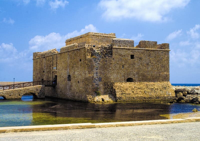 Paphos castle stock photo. Image of graphic, heritage - 51120314