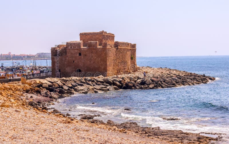 Paphos Cyprus Castle stock image. Image of historic - 257113433