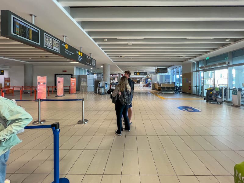 Paphos International Airport Cyprus Check Hall Stock Photos - Free ...