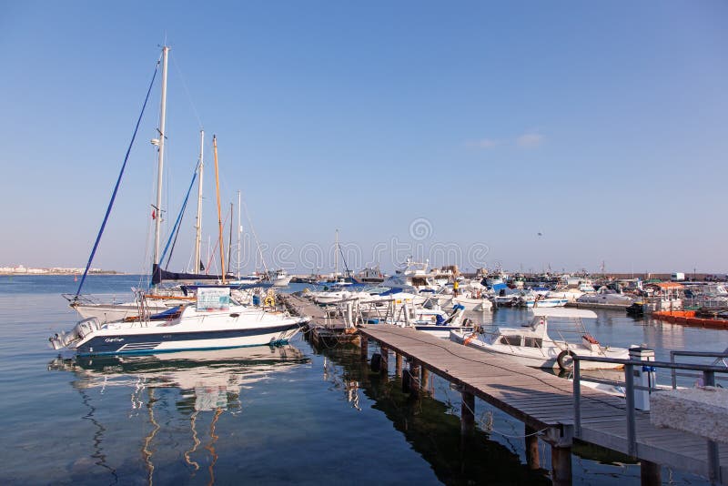 Paphos harbour, Cyprus editorial stock photo. Image of travel - 88913008