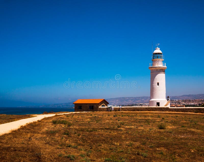Paphos Lighthouse stock photo. Image of europa, touristic - 154783610