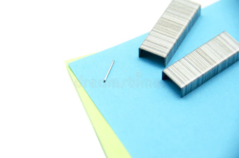 Papier agrafé photo stock. Image of travail, garantie - 26693844