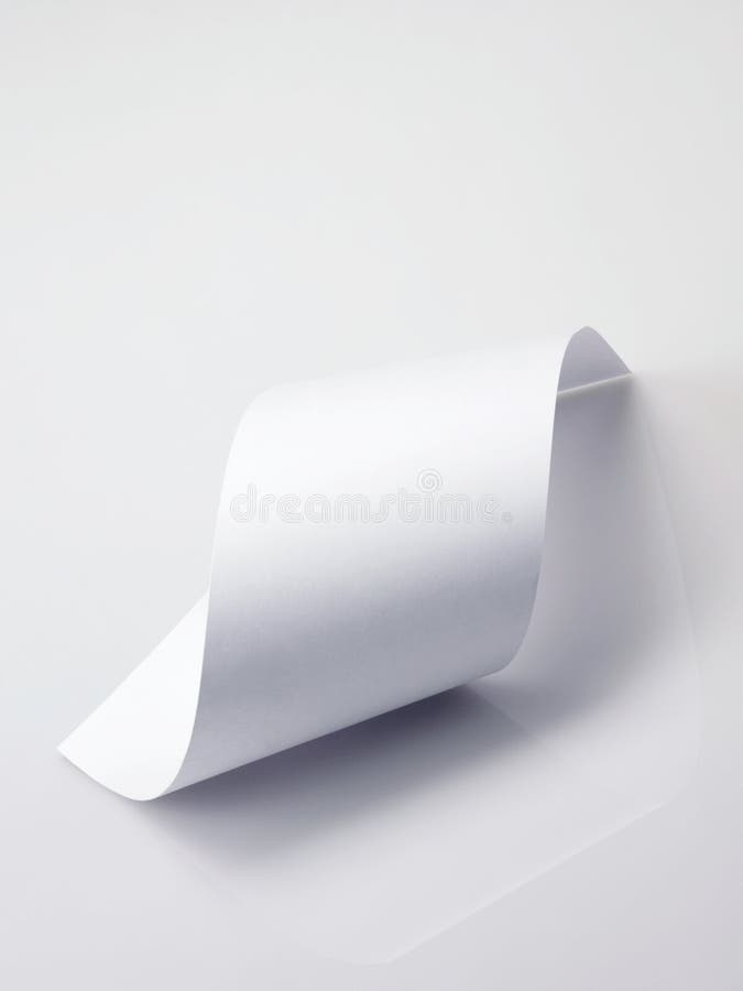 Papier blanc photo stock. Image du studio, bande, couleur - 9210908
