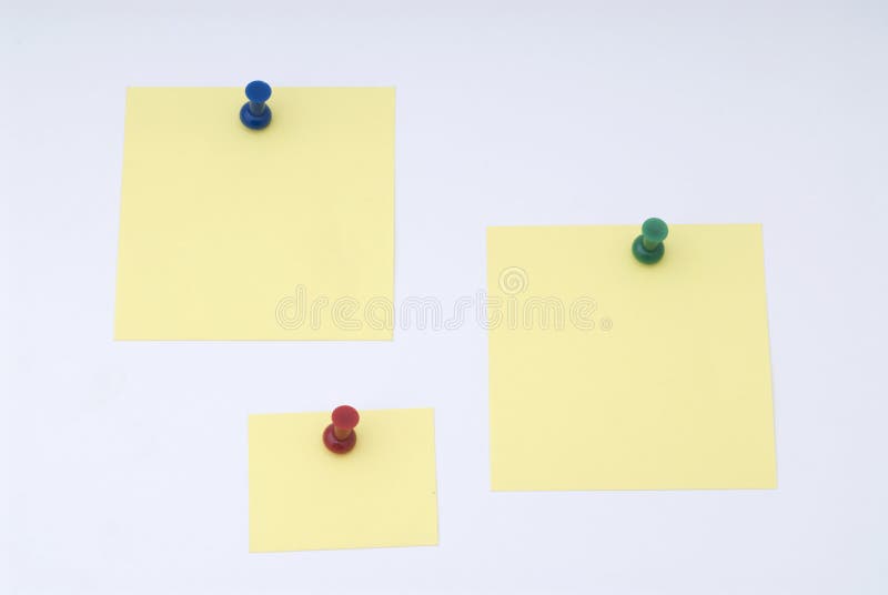 Papier De Note Jaune Avec Le Trombone Image stock - Image du rappelez ...