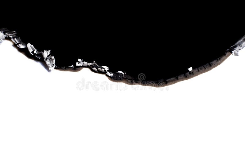 Papier mit gebranntem Rand stockfoto. Bild von papier - 8952746