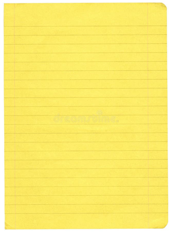 Papier De Note Jaune De Bloc-notes Illustration de Vecteur ...