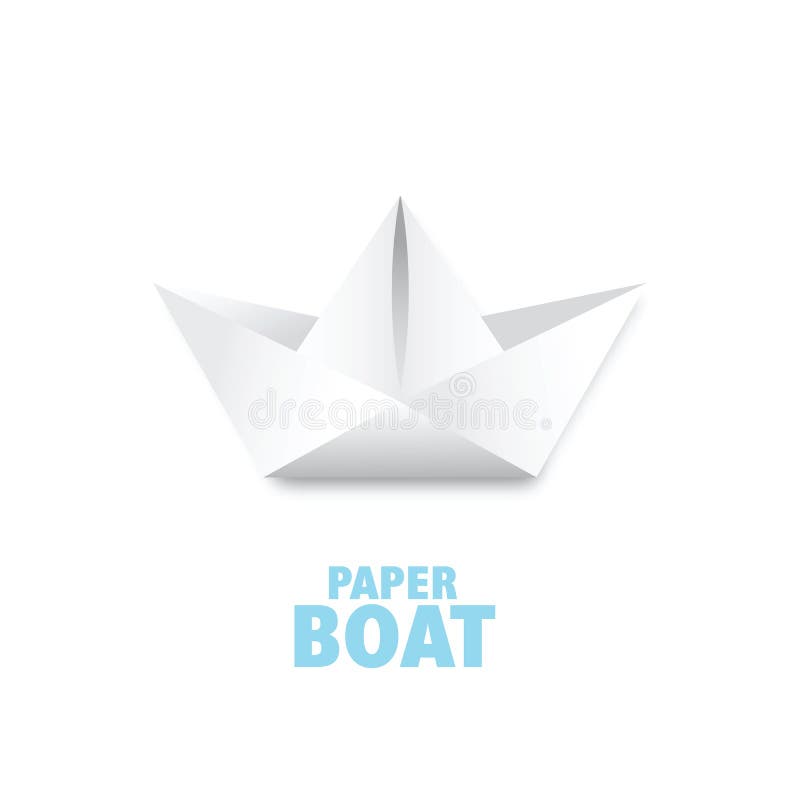Papierboot - Grafikdesignelement Vektor Abbildung - Illustration von ...